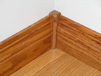 Wood Baseboard Corner Blocks 4 Matching Antique Plinth Blocks, Base